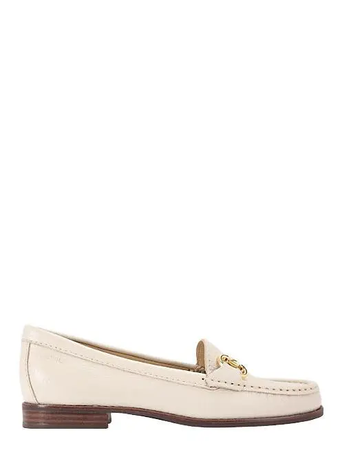 Carvela Leather Loafers With Horsebit Detail - Bone