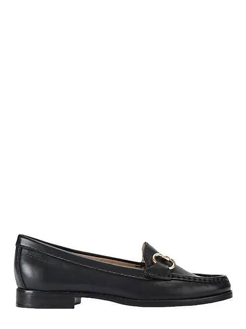 Carvela Click Wide-fit Leather Loafers With Horsebit Detail - Blk/other