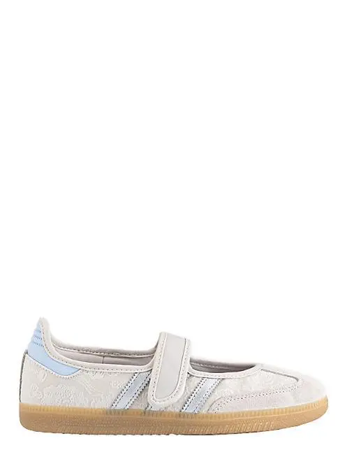 Adidas X Liberty Leather Mary Jane Shoes - Chalk Pearl Silver White