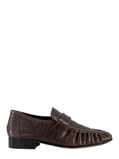 TONY BIANCO Gatsby Leather Loafers - Brown Anguille