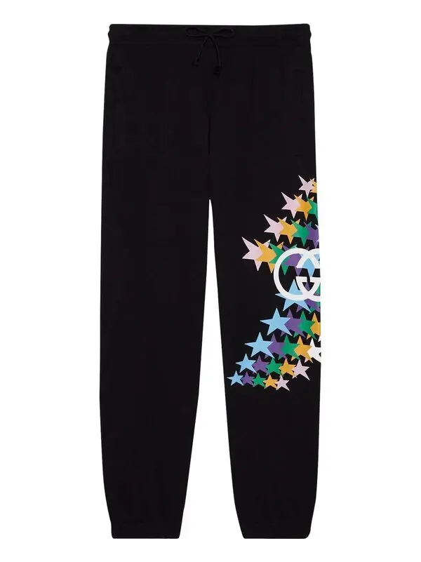 Gucci Star Print Track Pants - Black