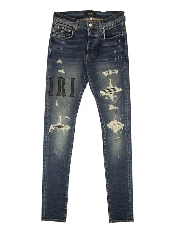 Amiri Core Appliqué Jeans - Blue