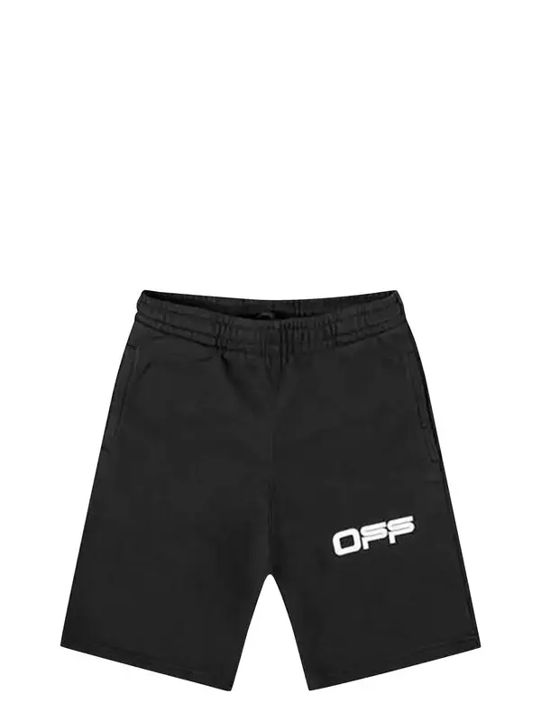 Off-White Airport Tape Sweatshorts - Black