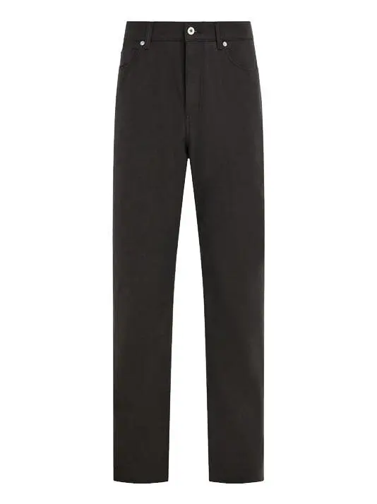 FERRAGAMO Five Pocket Trousers In Organic Cotton - Metallic