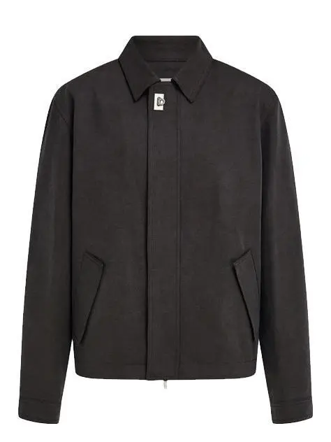FERRAGAMO Washed Canvas Blouson - Denim