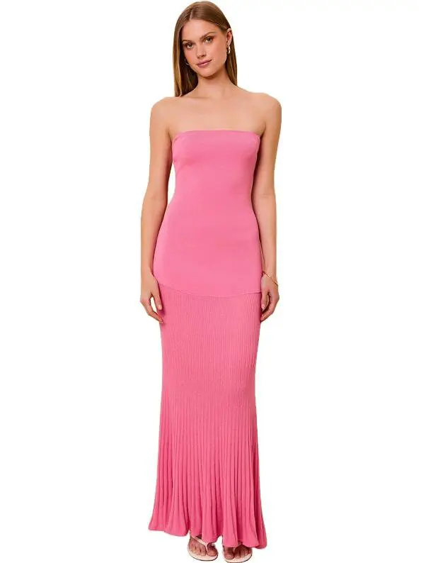 Solid & Striped Marley Strapless Maxi Dress - Neutral