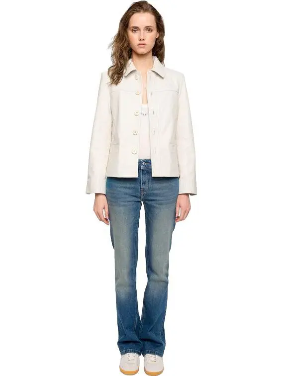 Zadig&Voltaire Liamys Leather Jacket - White