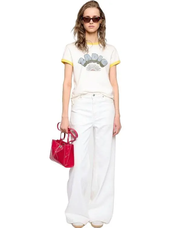 Zadig&Voltaire Ete Straight-leg High-waisted Jeans - White