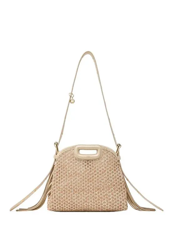 Maje Miss M Mini Net Bag - Natural