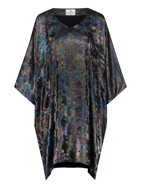 DHARA SHETH, DUBAI Dhara Sheth Dubai Short Kaftan Dress - Black