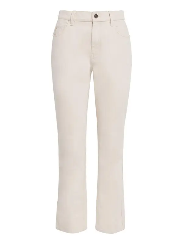 Lafayette 148 New York Barrel Leg Jeans - White