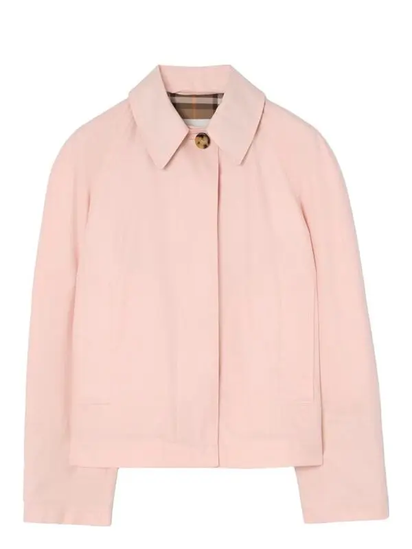 Burberry Tropical Gabardine Jacket - Compact Pink