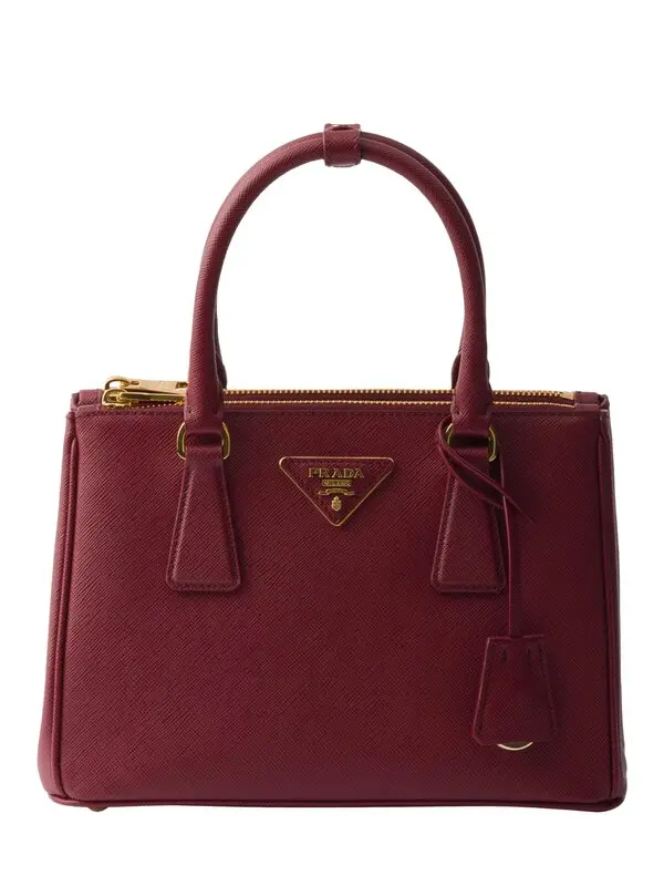 Prada Saffiano Leather Galleria Top-handle Bag - Red