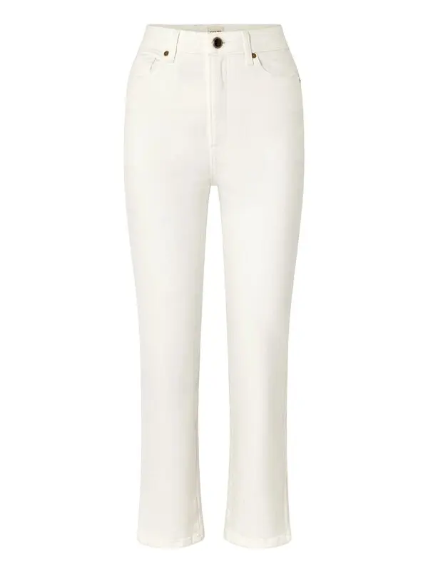 Khaite Abigail High-rise Slim-leg Jeans - White