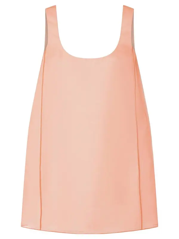 Khaite Pranta Silk-organza Mini Dress - Pink