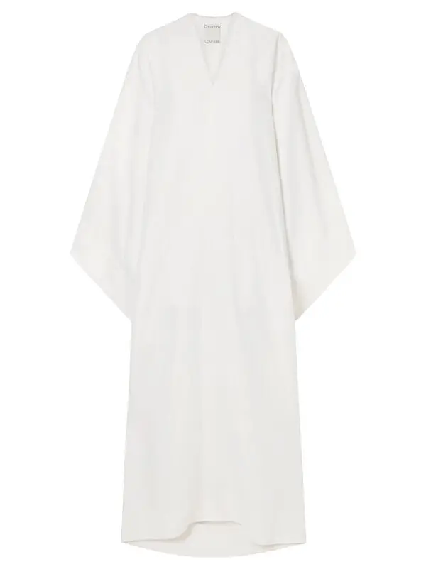 Calvin Klein Blake Cotton Maxi Kaftan - White