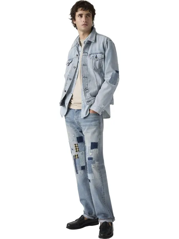 LEVI'S 501 Original Selvedge Jeans - Sashiko 501 Selvedge