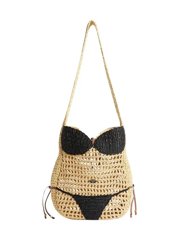 Emilio Pucci Puccinella Crochet Shoulder Bag - Black