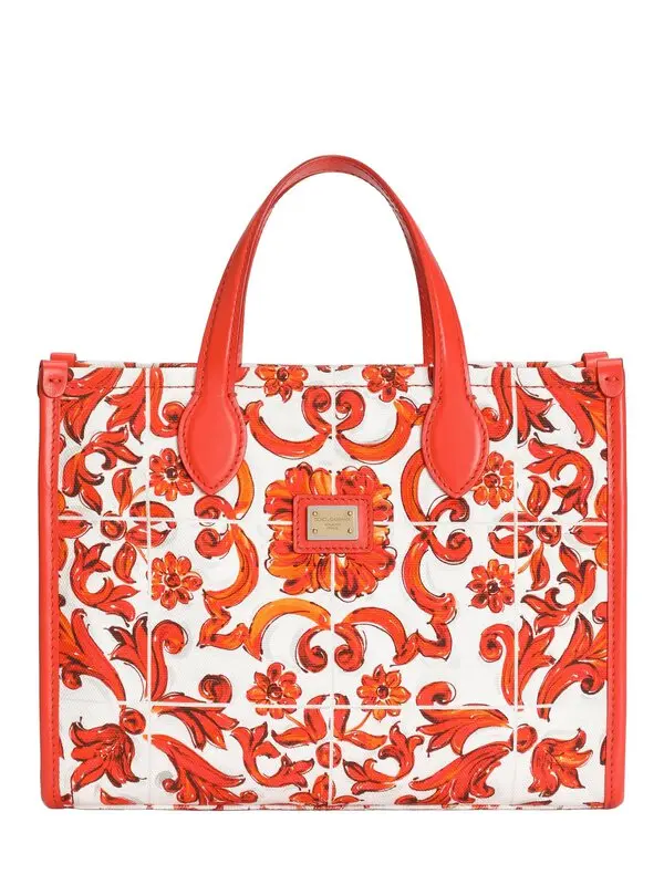 Dolce & Gabbana Majolica-print Canvas Tote Bag - Multicolor