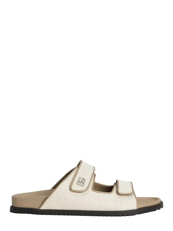 Dolce & Gabbana Canvas And Nappa Leather Sandals - Multicolor