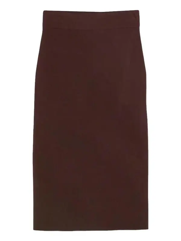 Alpha Studio Midi Skirt - Brown