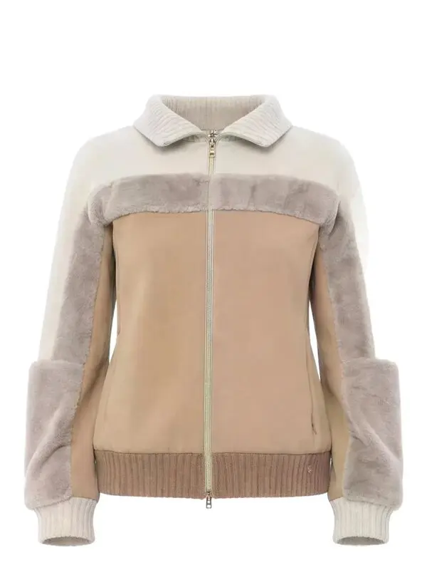 Herno Faux-fur Insert Jacket - Neutrals