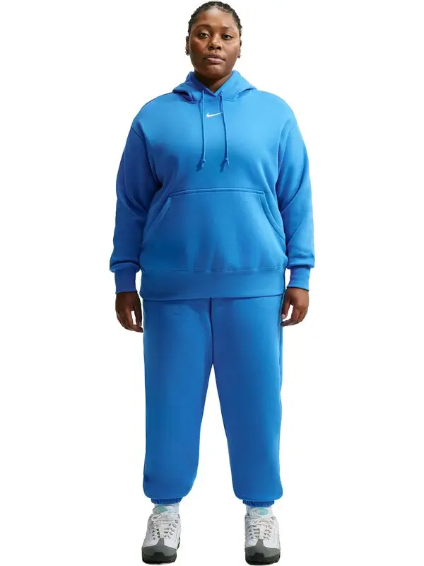 Nike Phoenix Fleece High-waisted Oversized Sweatpants - Blue