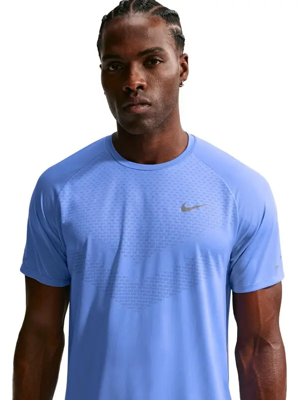Nike Dri-fit Adv Stride Short-sleeve Running Top - Blue