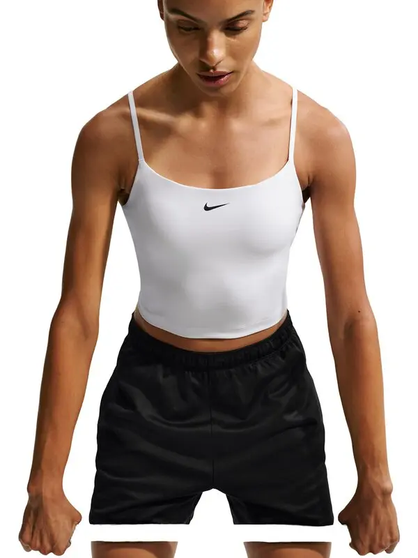Nike One Medium-support Padded Adjustable Sports Bra Tank Top - White