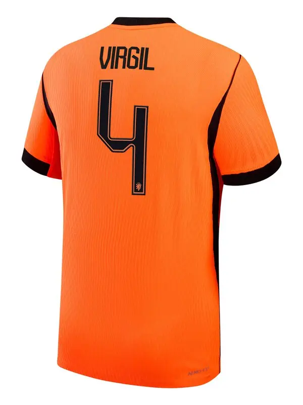 Nike Virgil Van Dijk Netherlands National Team 2026 Match Home Dri-fit Adv Soccer Jersey - Orange