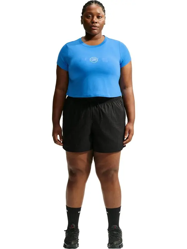 Nike Loose High-waisted Lightweight Ripstop Shorts - Black