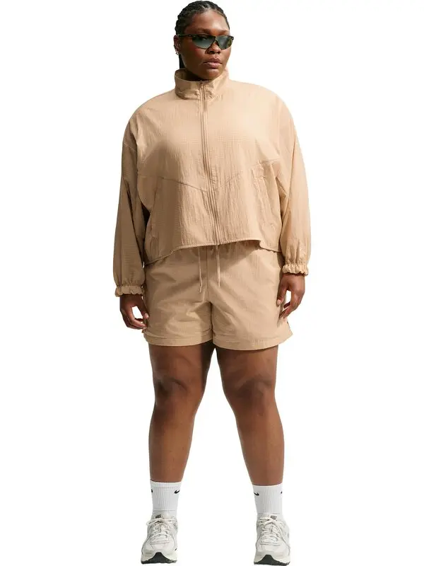 Nike Loose High-waisted Lightweight Ripstop Shorts - Brown