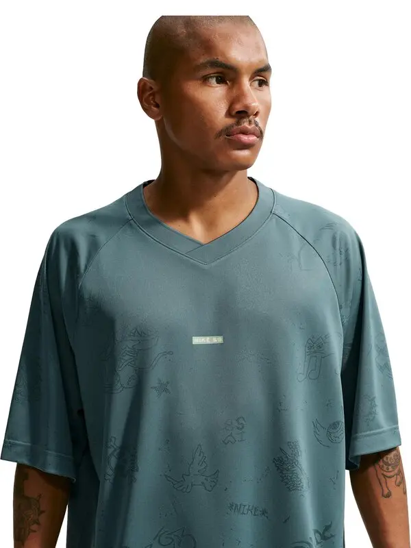 Nike Jacquard Skate Jersey Top - Grey
