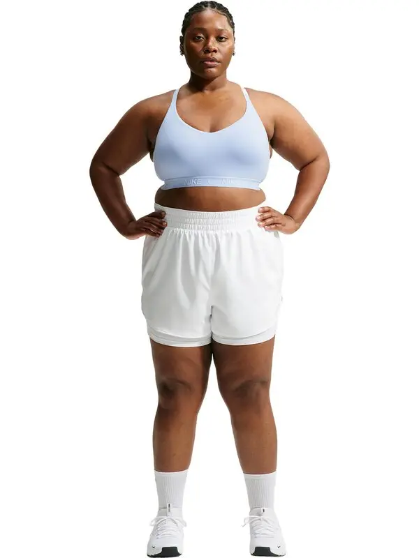 Nike Dri-fit One High-waisted 3" 2-in-1 Shorts - White