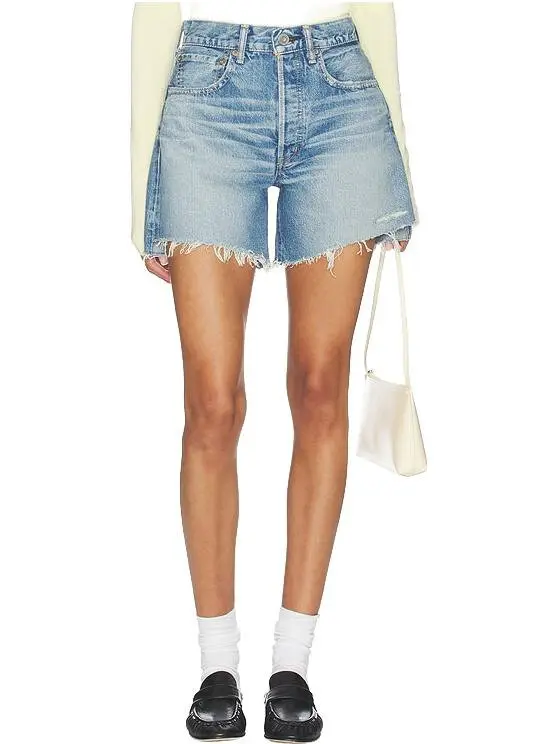 Moussy Vintage Graterford Long Shorts - Blue