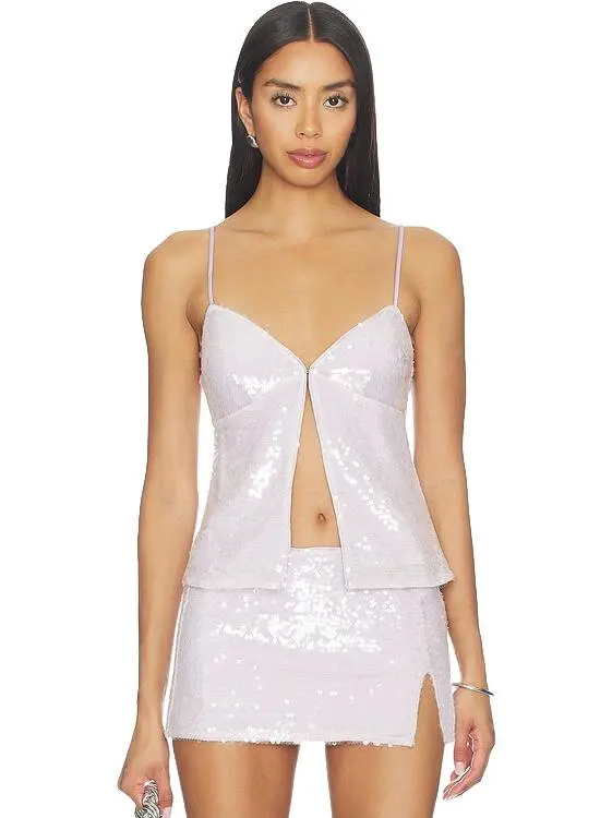 LOVERS AND FRIENDS Sequin Camisole - Lilac Sequin
