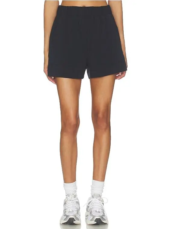 Beyond Yoga Stretch Woven Short - True Black