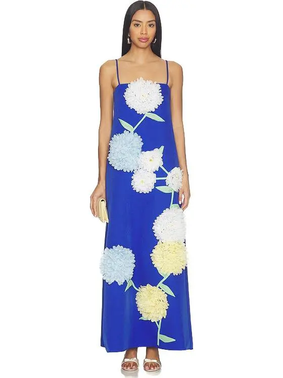 ELLIATT Buttercup Maxi Dress - Cobalt Blue Multi