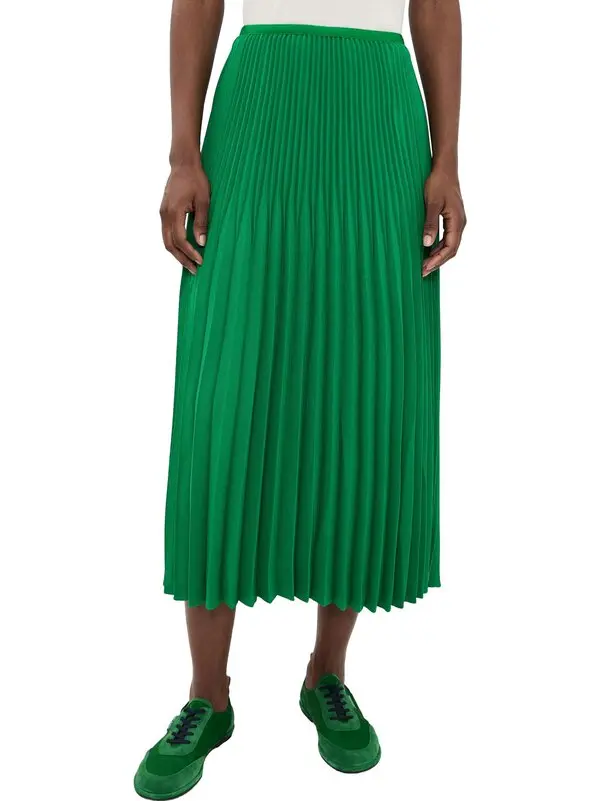 Jenni Kayne Pleated Midi Skirt - Green