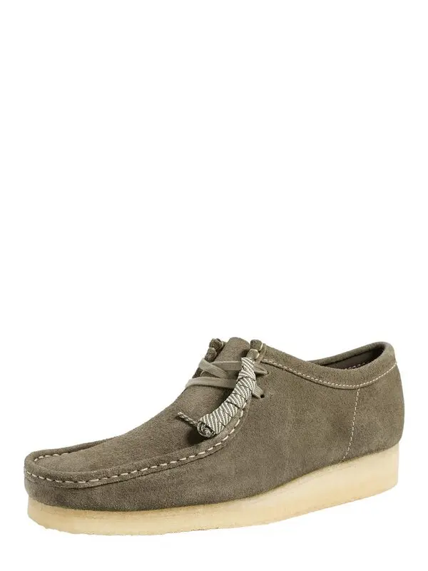 Clarks Wallabee Suede Shoes - Smoke Grey Suede