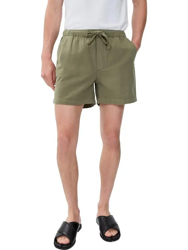 FRAME Canvas Shorts - Military Khaki