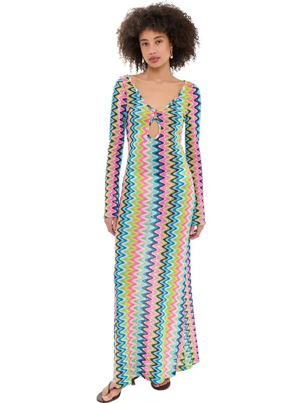 SEVEN WONDERS Emerie Maxi Dress - Xyla Wave Blue