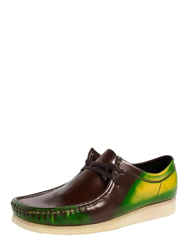 Clarks Wallabee Brush Off Leather - Brown Brush Off