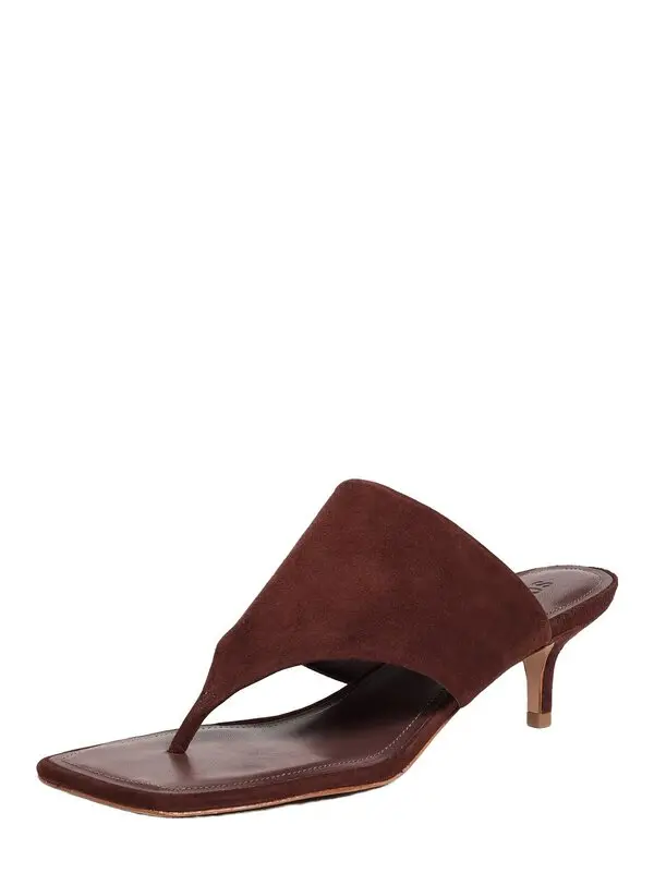 Schutz Sage Stiletto Sandals - Root Brown
