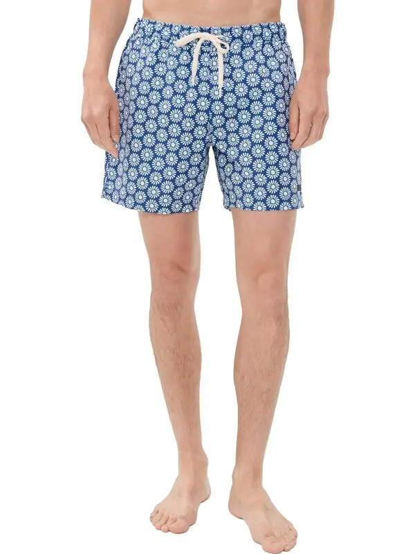 Faherty Brand All-day Trunks - Blue Cream Suns