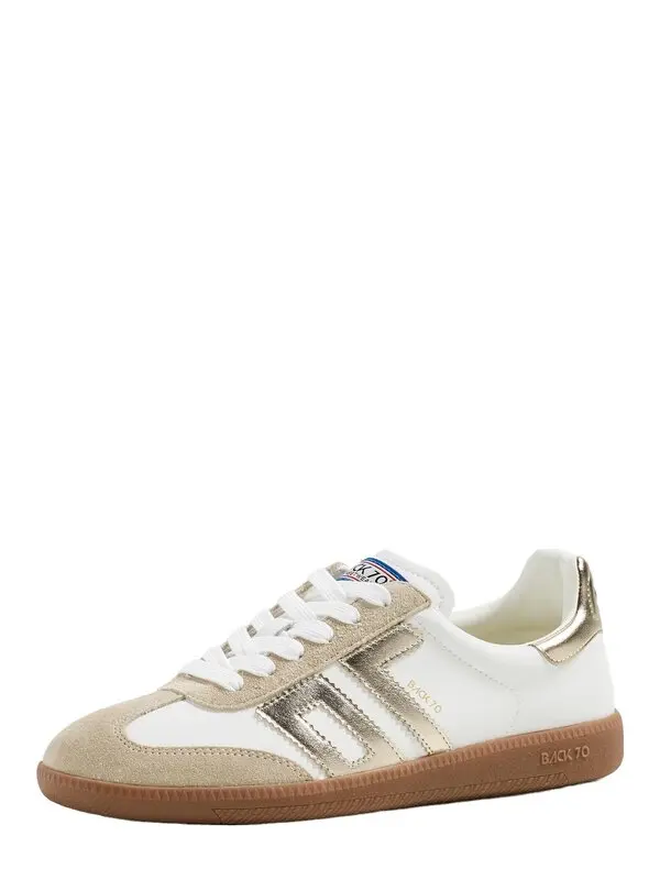 BACK 70 Cloud Sneakers With Metallic Trim - Beige