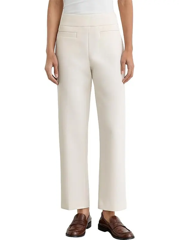 REISS Petites Rosemary Tailored Tapered Pants - Cream