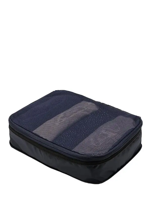 HALFDAY Modular Mesh Compression Packing Cubes Set Of Two - Pacific