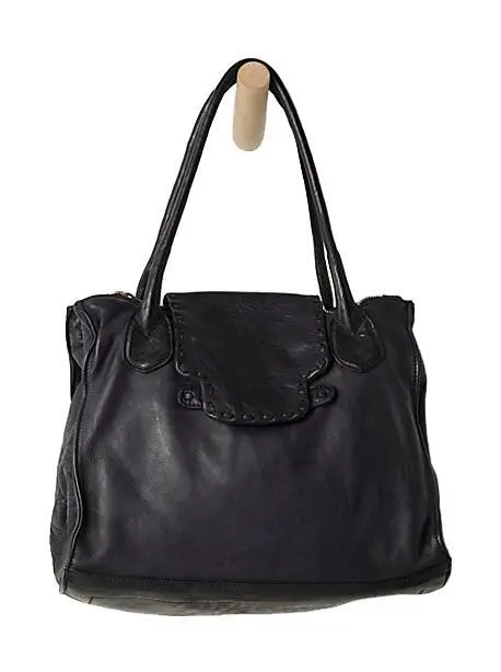 CATERINA LUCCHI Leather Tote Bag - Nero