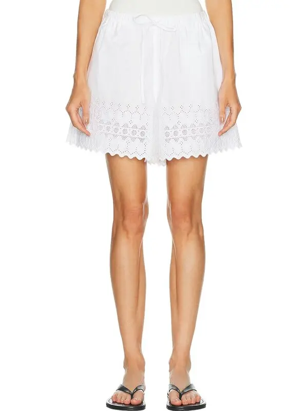 Polo Ralph Lauren Lola Short Eyelet Cotton - White